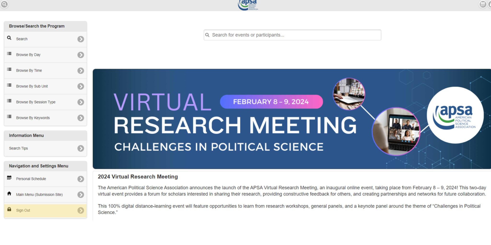 Participation Tips & Guidelines – Register Now! | Attend the 2024 APSA ...